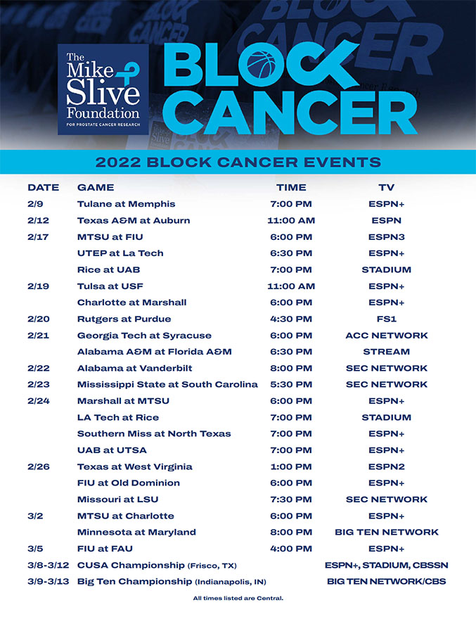 Block Cancer – Mike Slive Foundation